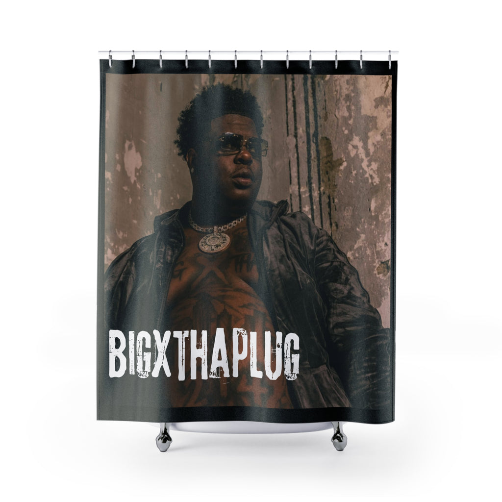 'BIGXTHAPLUG' portrait shower curtain Graphic Bathroom Decor – Ryme ...